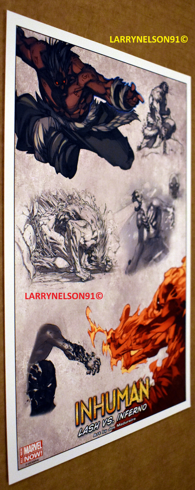 INHUMANS LITHOGRAPH POSTER SET MARVEL LITHO JOE MADUREIRA AOS MEDUSA ...