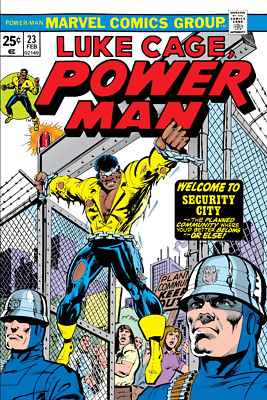 Luke Cage Power Man Issue 23 Comic Book Poster Security City | eBay