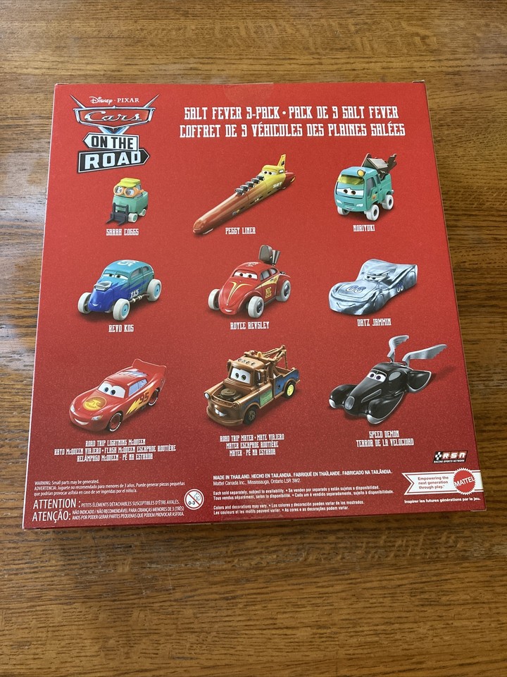 ⚡ DISNEY CARS PIXAR CARS ON THE ROAD SALT FEVER 9 PACK PEGGY LINER NEW ...