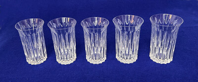 Gorgeous Set of Five Dansk MCM Crystal Glasses - Prism Pattern | eBay