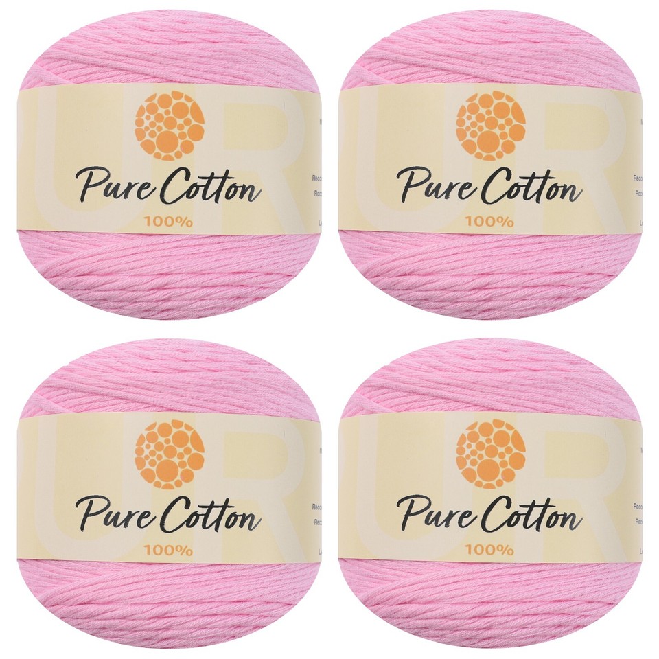 100% Cotton Yarn (Pack of 4) by Yonkey Monkey Versatile Medium Worsted ...