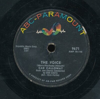 78tk-pop vocal-ABC-PARAMOUNT 9671-Cab & Lael Calloway-(he Voice/Little ...