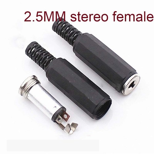 2.5mm Audio stereo feMale Plug Jack Adaptor Connectors Solde repair _BX ...