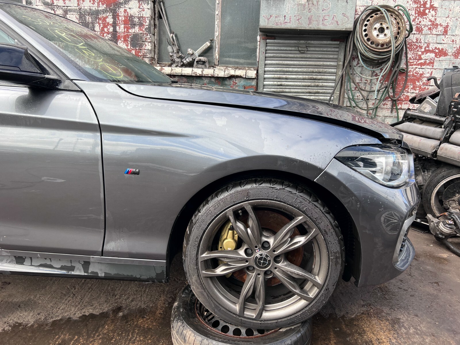 BMW 1 SERIES M140i COMPLETE FRONT END BUMPER HEADLIGHT WINGS RADS 2016 ...