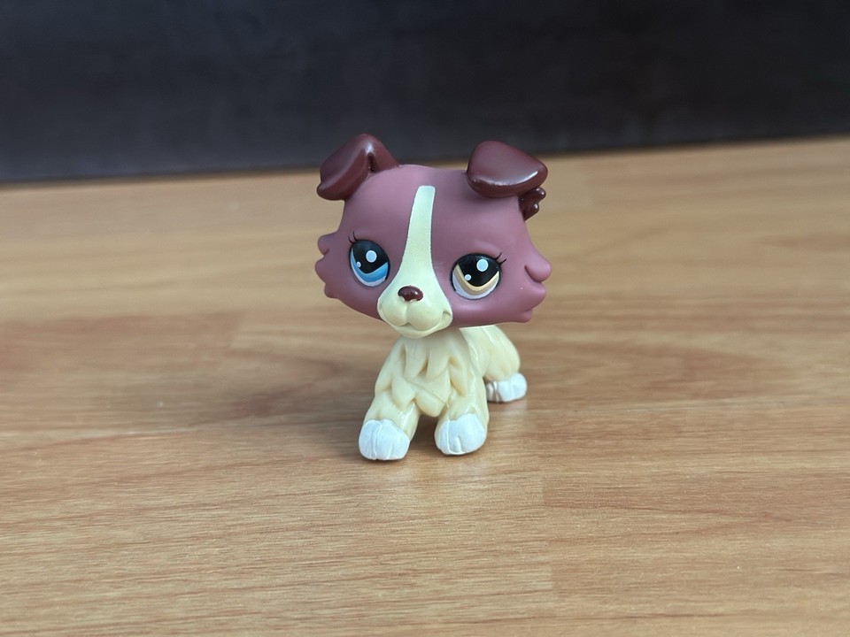 LPS Littlest Pet Shop Multicolor Eye Collie #1262 Original Hasbro ...