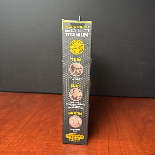 MicroTouch SOLO Titanium Rechargeable Beard & Body Razor that Trims ...