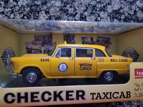 NEW in the box 1981 Los Angeles Checker Cab Sun Star 1:18 Die Cast | eBay