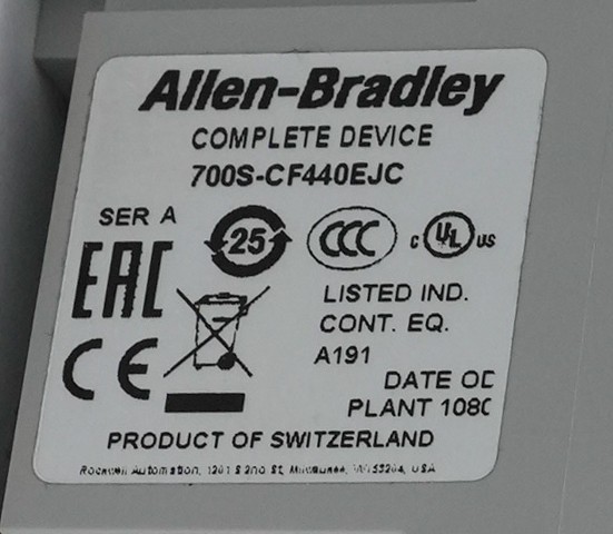 Allen Bradley 700-CF310E* /A + 100S-F /B Safety Control Relay Module ...