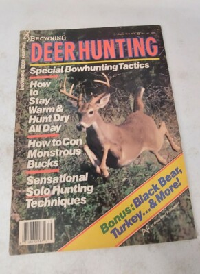 Browning Deer Hunting Magazine 1987 Bowhunting Tactics Black Bear ...