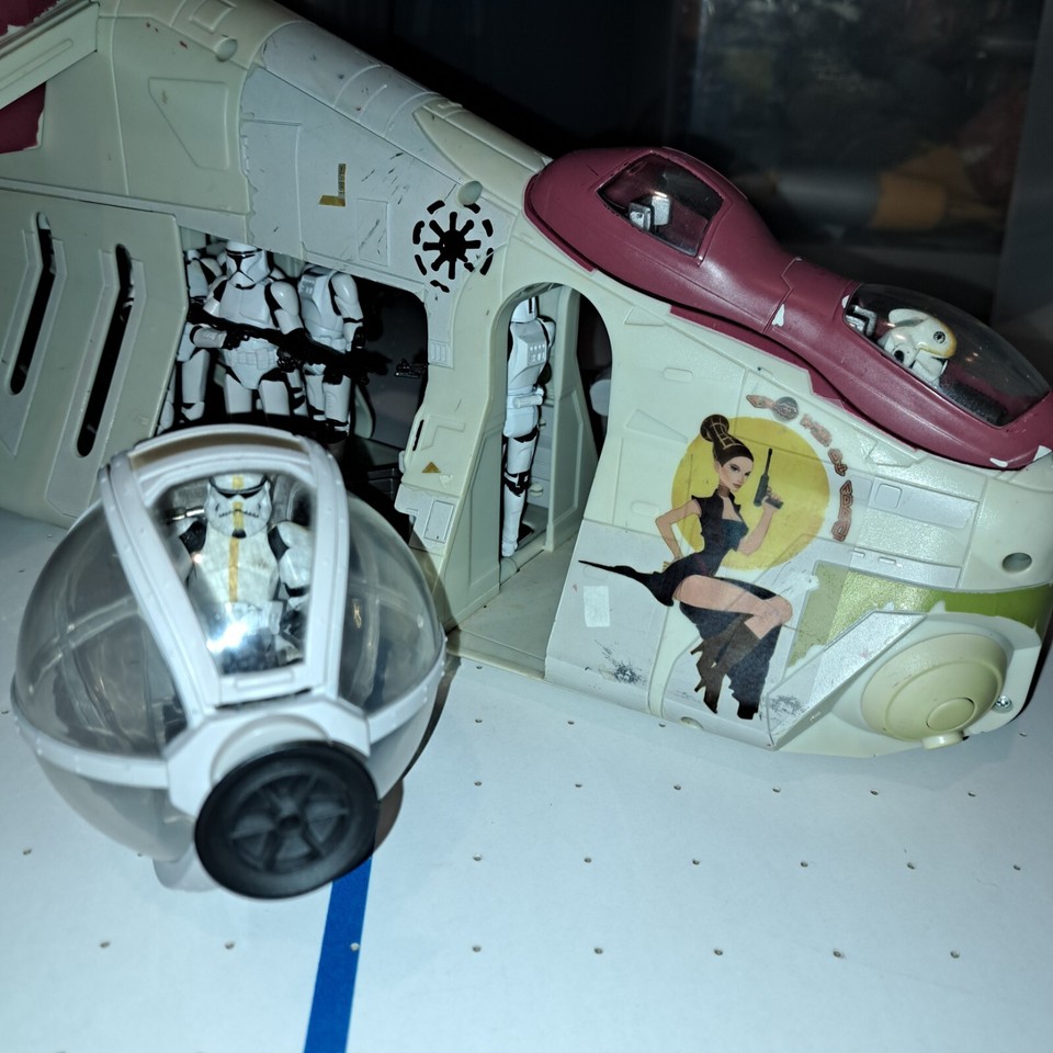 Star Wars Clone Wars Naboo Senator Gunship Decal set of 2 Clearback ...