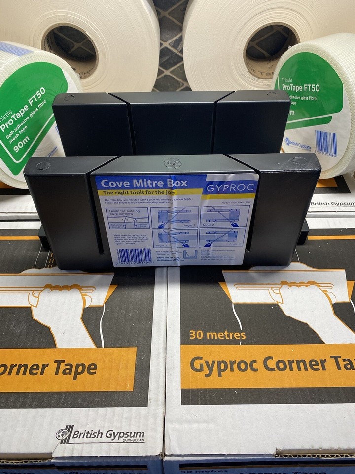 Cove mitre box gyproc for 100mm/4"inch and 127mm/5"inch coving | eBay UK