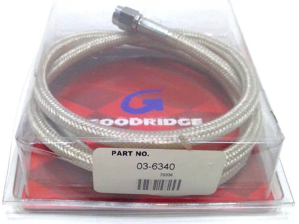 Goodridge 36" Chrome Brake Line 03-6340 70336 | eBay