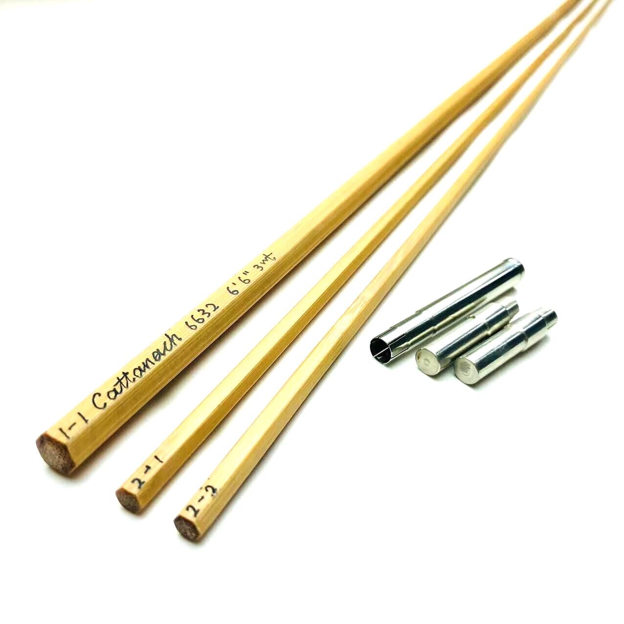 Cattanach 6'6"~3 wt Famous Taper /Bamboo Fly Rod Blanks+Nickel Silver ...