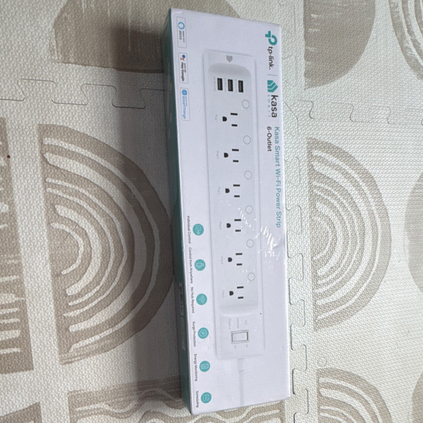 TP-Link KP303 Smart Wi-Fi Power Strip 6 Outlets Surge Protection App ...