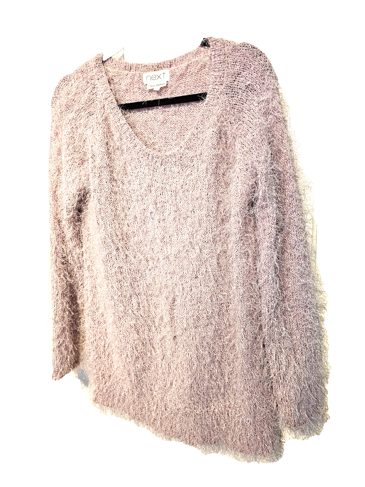 NEXT pale pink eyelash fluffy jumper size XL | eBay UK