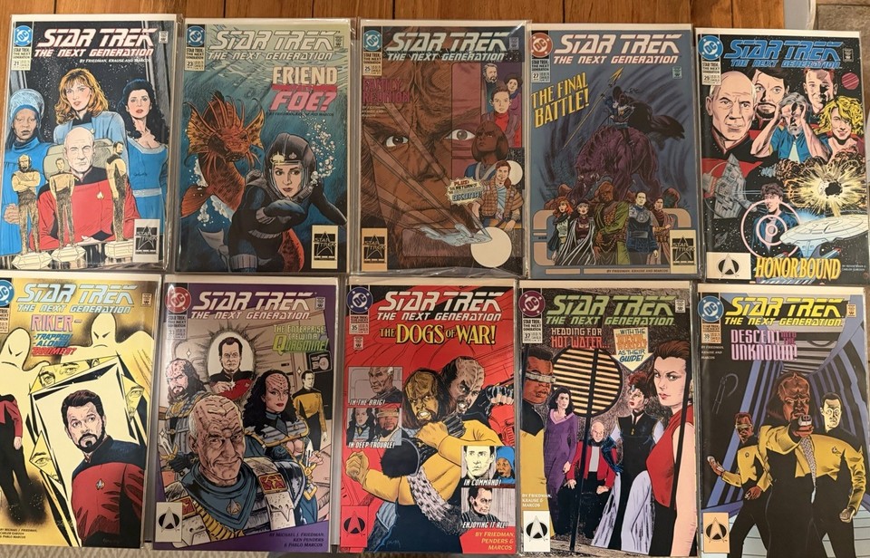 1989-1996 Star Trek Next Generation DC Comic Books - 1-50 & Annuals 1-3 ...