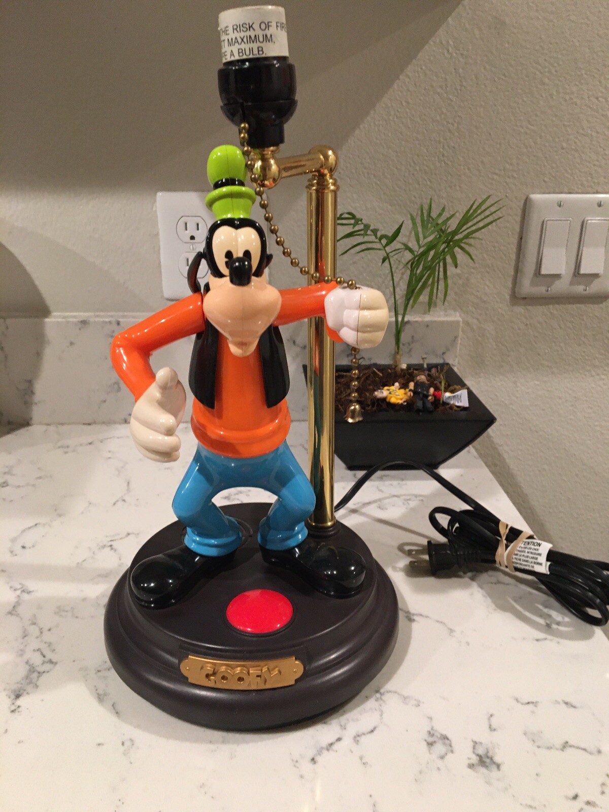 Vintage Disney Goofy Lamp.(Read description) | eBay