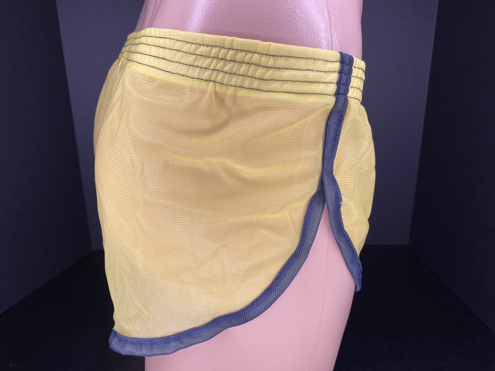 N2N BODYWEAR EURO SPLIT SHORT ES2 SHEER YELLOW INNER POUCH 2016 - SMALL ...