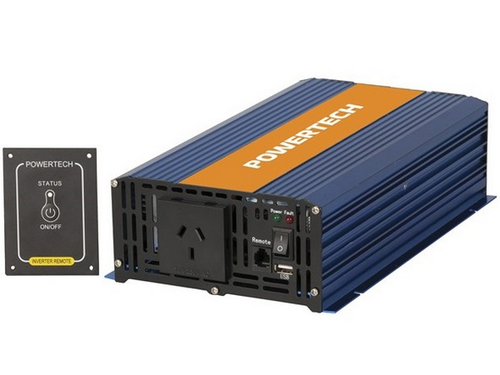 Powertech 1500W 12VDC to 240VAC Pure Sine Wave Inverter -Electrically ...