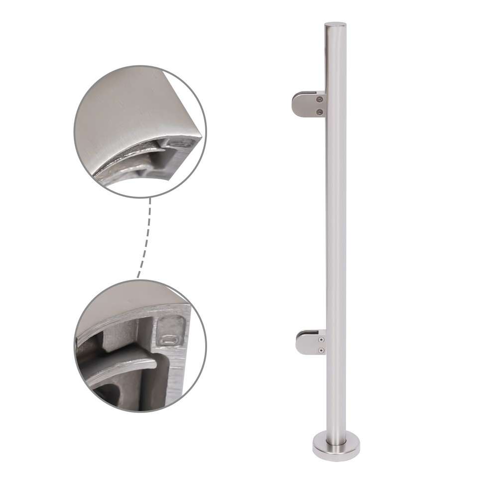 Balcony Pool Glass Panel Balustrade Railing Glazing Posts Stainless ...
