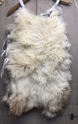 Vintage Handmade Sheep Skin Fur Pelt Vest Leather Ties ~ Native ...