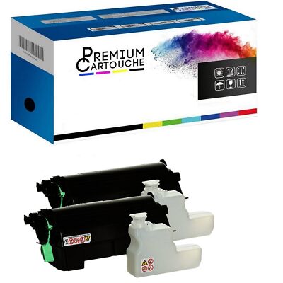 PREMIUM CARTOUCHE - x2 Toner - 407824 407824 Noir Compatible pour ...