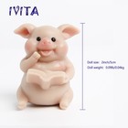IVITA 2 Inch Silicone Piggy Doll Toy Mini Soft Lifelike Silicone Piggy ...