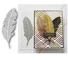 Feather Die Card Making Feather Metal Cutting Dies Stencils DIY ...