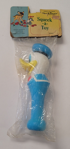 Vintage Walt Disney Character DONALD DUCK Squeek-A-Toy Vinyl Danara In ...