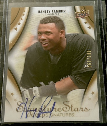 Hanley Ramirez 2009 Upper Deck Signature Stars Gold /100 Autograph Auto ...