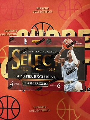 Panini 2021-22 "Select" Blaster Exclusive Basketball Trading Card Box ...