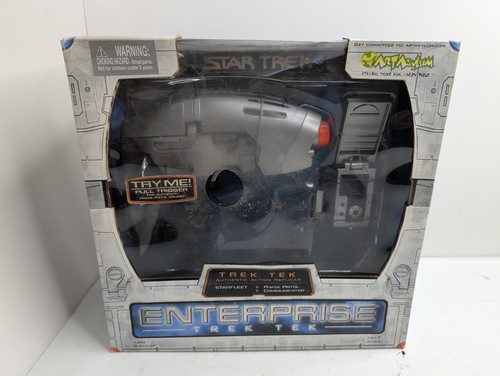 2002 Art Asylum "TREK TEK" Star Trek Phase Pistol & Communicator Toy in ...