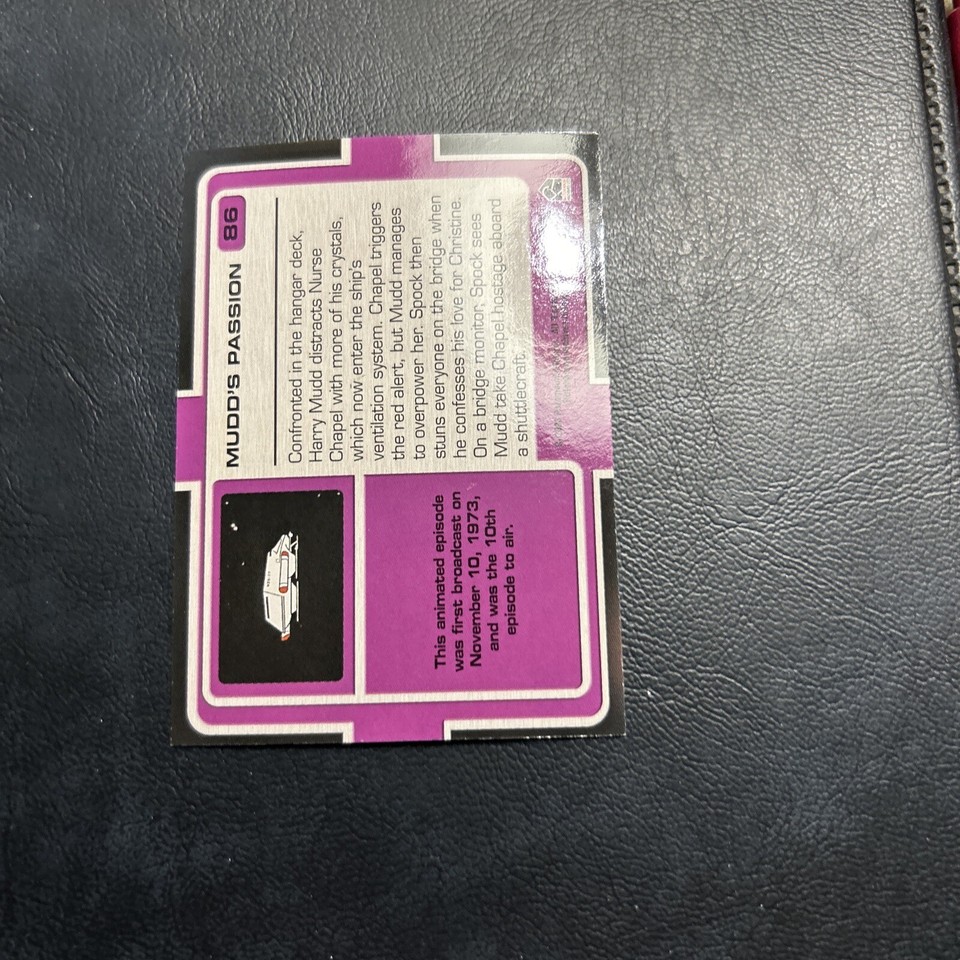 Jb21 Star Trek Animated Adventures 2003 The Complete #86 Nurse Chapel ...