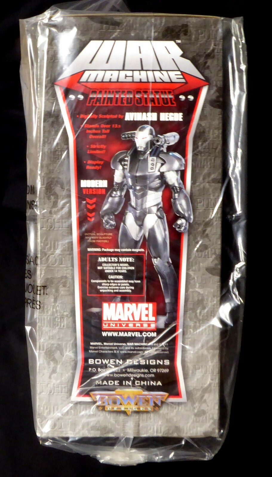 Modern War Machine Statue New Sealed 2011 Iron Man Marvel Bowen Designs ...