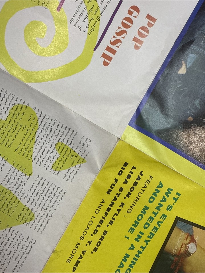 Rare Kylie Minogue Poster Book Magazine Mega 1980s / 90s vintage mega ...