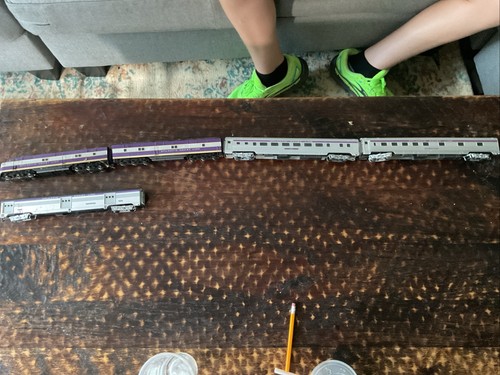 Atlantic Coast Line Locomotive And 4 Cars All Same Set | eBay