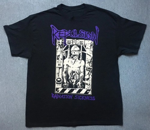 REPULSION Band 100% Cotton Full Size Shirt Black BL1456 | eBay