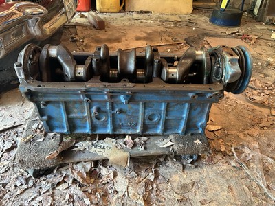 235 Chevy Inline 6 Cylinder Engine Block Crank Cam & Timing Chain | eBay