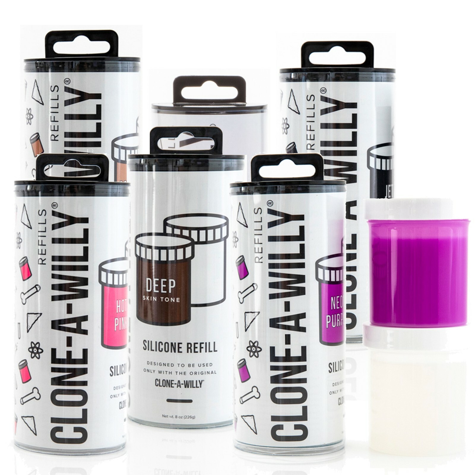 Clone-A-Willy Clonning Refill Mould Recharge Ricarica Silicone Crea ...