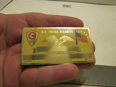 Engraving - Metal Social Security Card