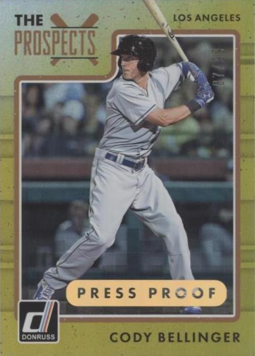 2017 Panini Donruss - The Prospects Cody Bellinger #TP-14 Press Proof ...