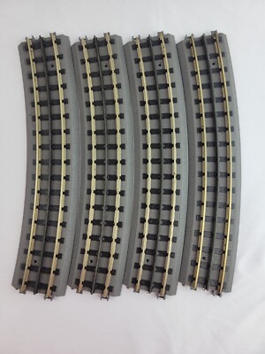 LOT OF 4 MTH REALTRAX 072 SOLID RAIL CURVE TRACK O (LOT #15) | eBay