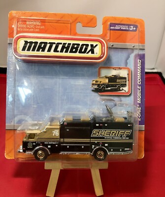 Rare Sealed 2010 Matchbox E-One Mobile Command Sheriff Unit 76 Tactical ...