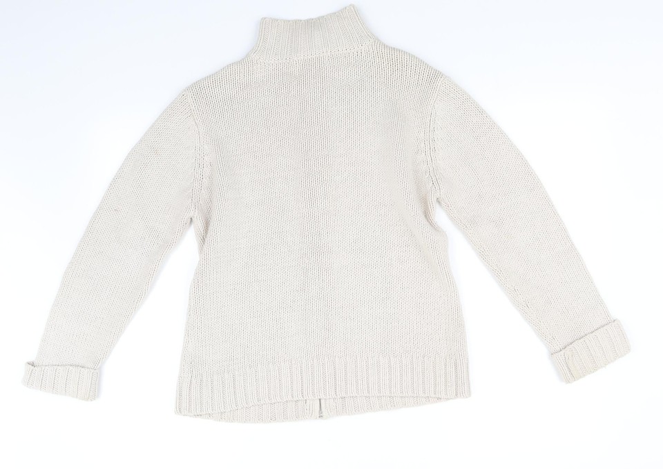 Essentials Womens Beige Crew Neck Acrylic Blend Full Jumper Size 14 ...