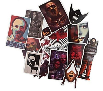 Hannibal Lecter Themed Decal Vinyl Stickers Assorted Lot of 15 Pieces ...