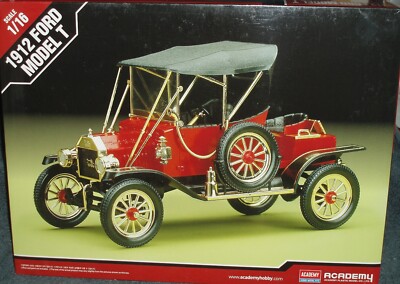 ACADAMY 1912 FORD MODEL T PLASTIC MODEL KIT 1/16 SCALE | eBay