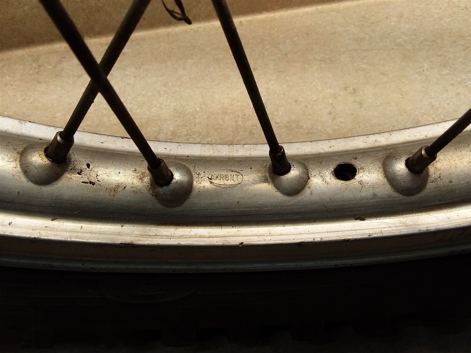 Husqvarna 250 WR250 HUSKY AKRONT ME-6278 Front Wheel Rim 1976 ANX B215 ...