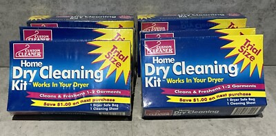 Lot Of 6 Custom Cleaners Home Dry Cleaning Kit SEALED | eBay