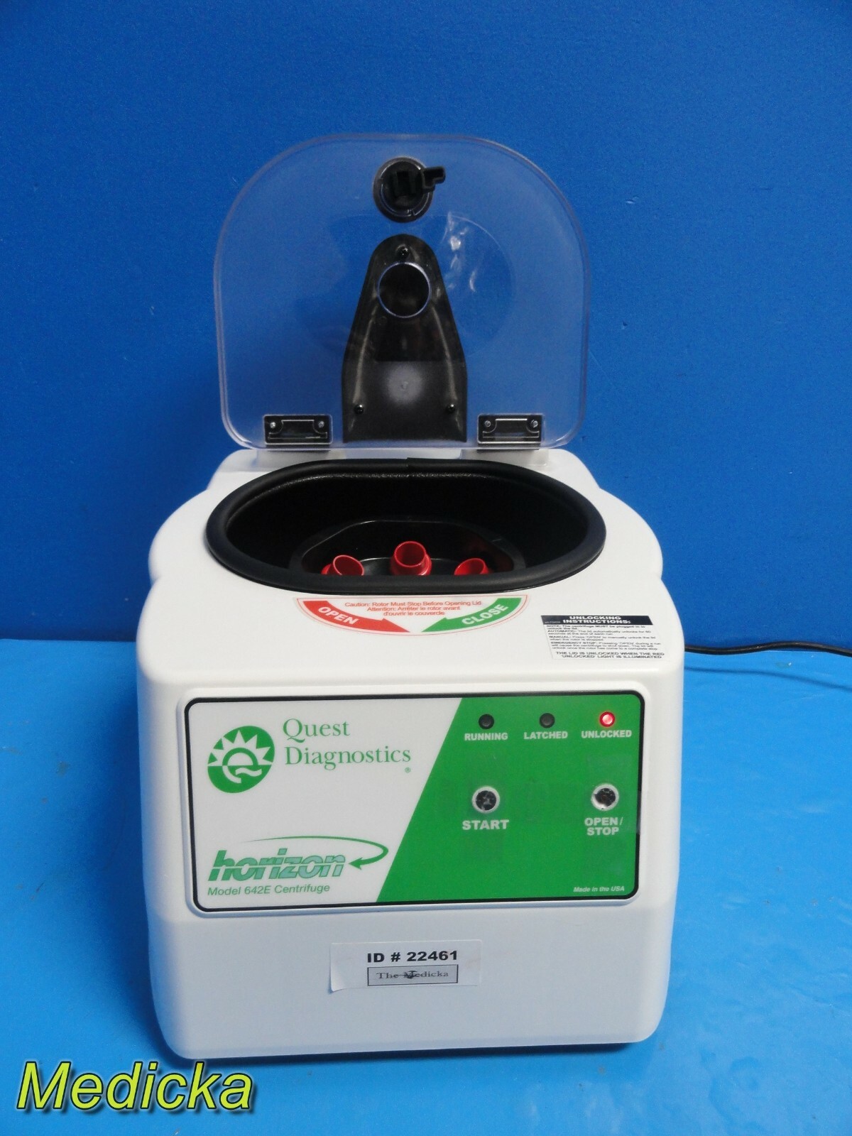 2017 Drucker Diagnostic 642E Benchtop Quest Centrifuge W/ 6X Tube ...