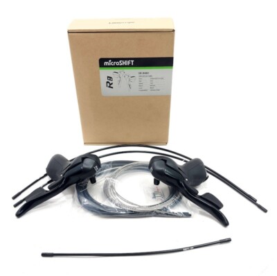 Microshift R8 Drop Bar Shift Lever Set 2x8 Speed | eBay